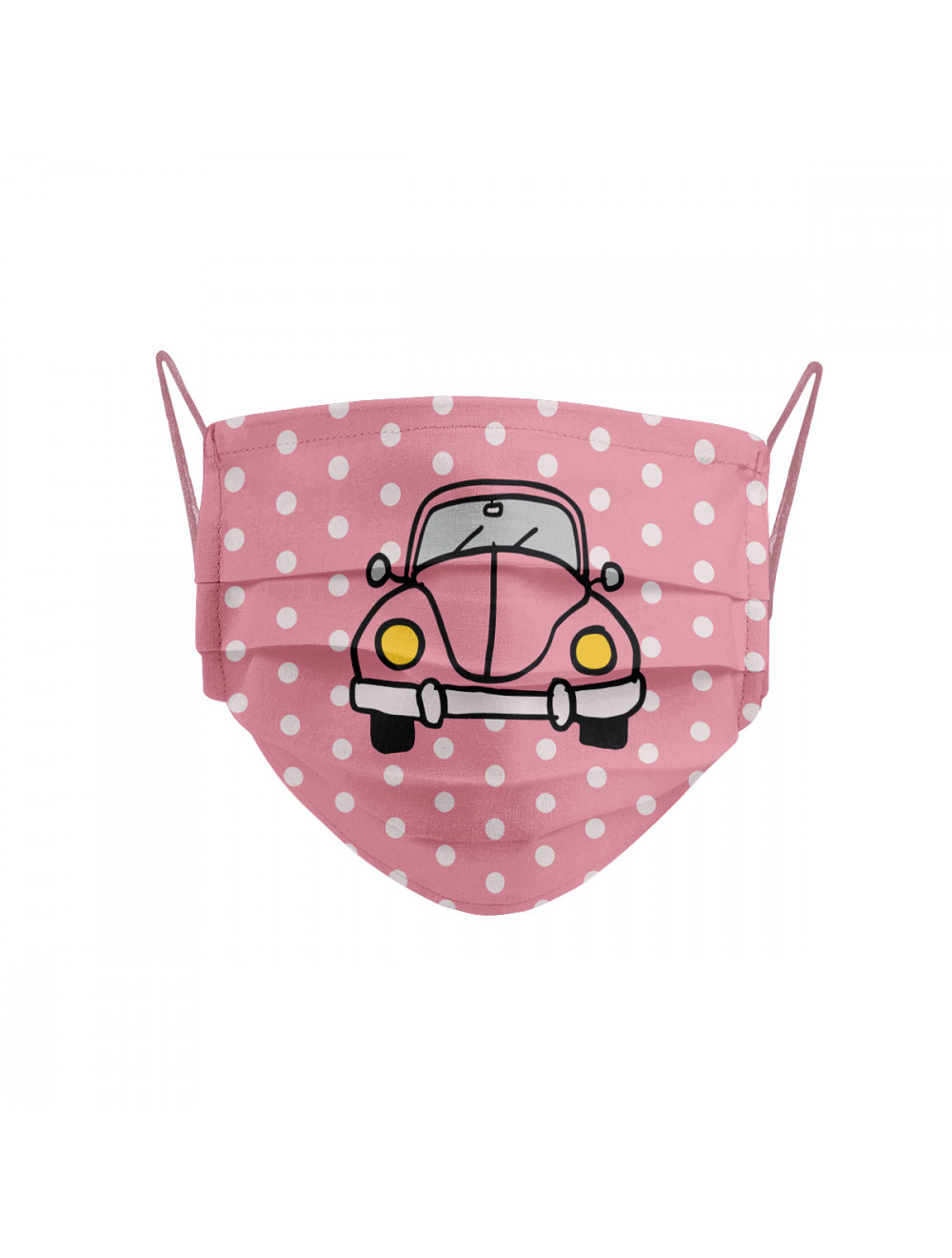 MASCARILLA ESCARABAJO O BEETLE COCHE ROSA MASCARILLA ESCARABAJO O BEETLE COCHE ROSA