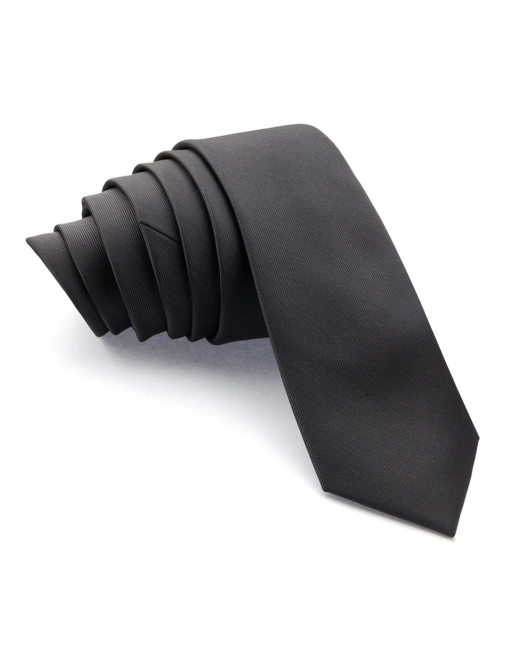 Corbata Estrecha Gris Marengo