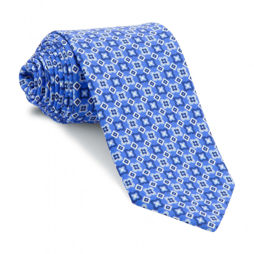 Corbata Azul Dibujos Celestes | 30419-4
