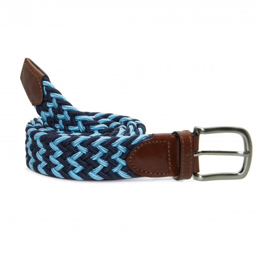 Cinturón Elástico Bicolor Azul para hombre